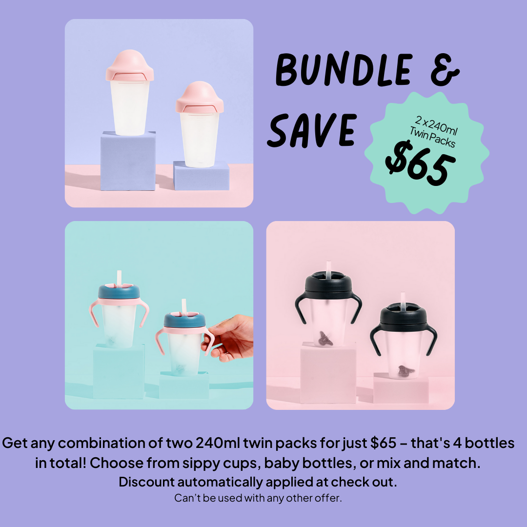 Weighted Straw Sippy Cup Two Pack – Little Stackers