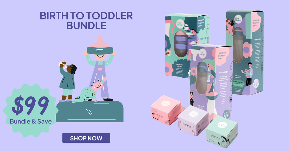 Little Stackers - Baby and toddler bottles. Stackable & sustainable.