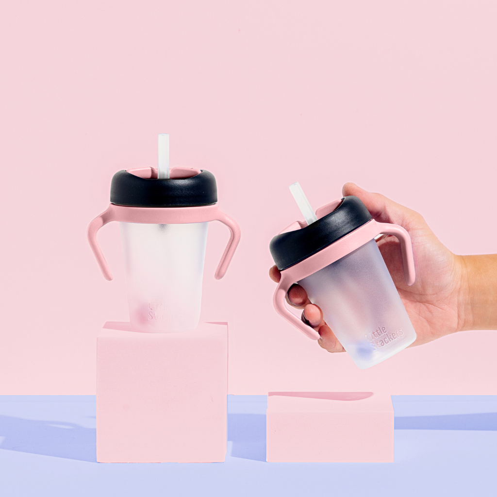 Weighted Straw Sippy Cup Two Pack – Little Stackers