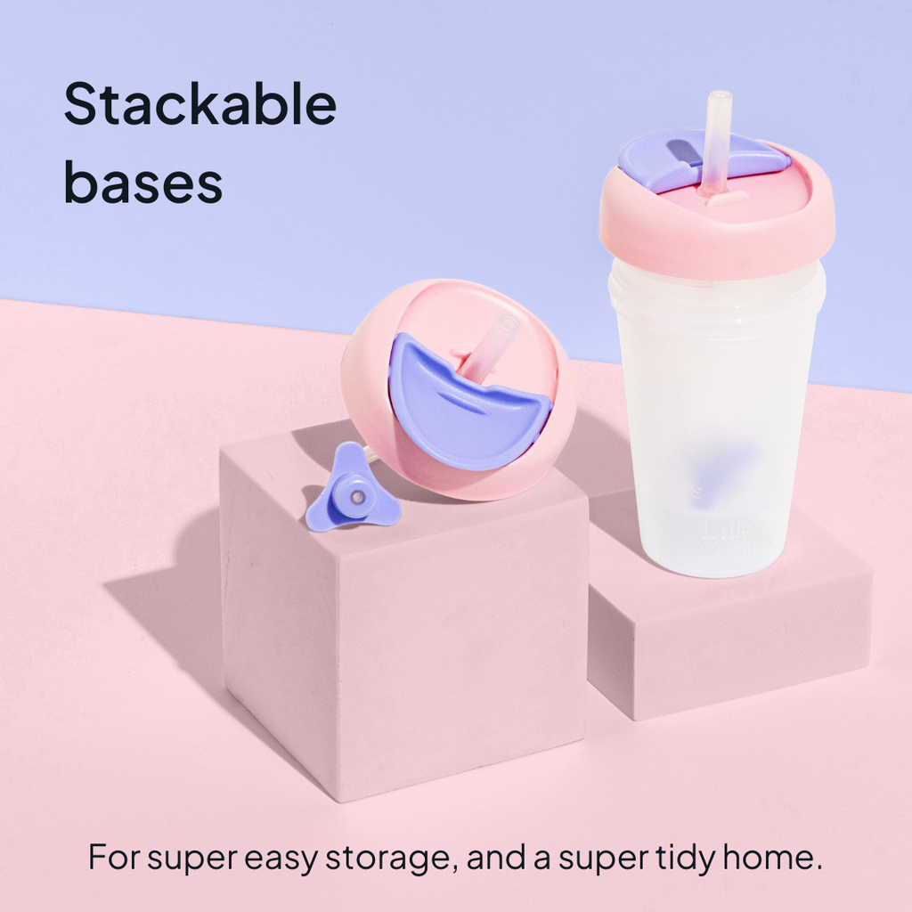 Weighted Straw Sippy Cup Two Pack – Little Stackers